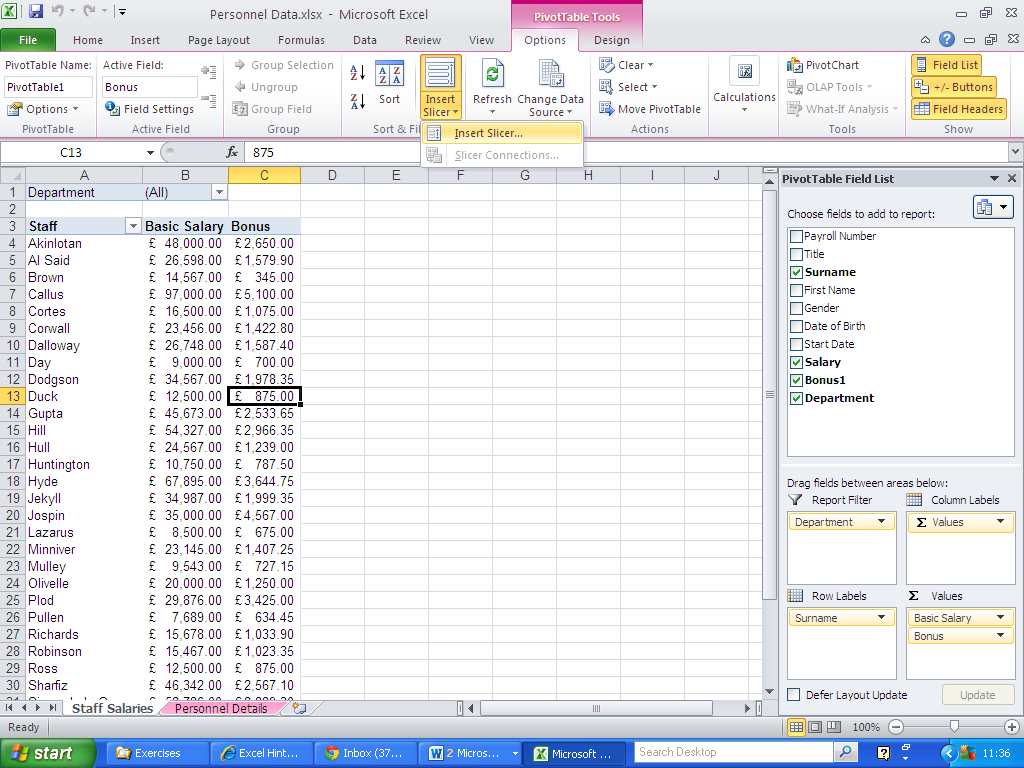 How to Customise Your Excel Reports With Slicers | Happy Ltd How to Customise Your Excel Reports With Slicers | Happy Ltd