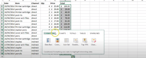  How To Use Quick Analysis Tool In Excel On Mac Asrposworld